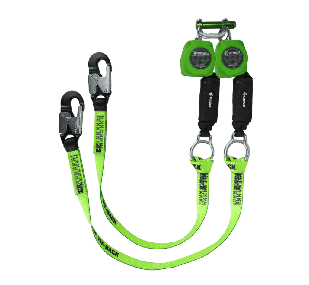 Latitude Tie-Back 6' Dual Web Self Retracting Lifeline with Aluminum ...